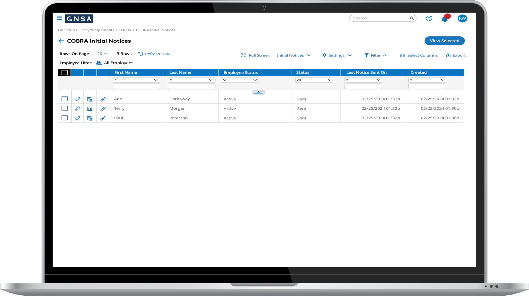 PeoplePro COBRA Services | COBRA Administration Software | GNSA